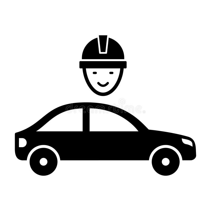 Car Mechanic Person Isolated Vector Icon that Can Be Easily Modified or ...
