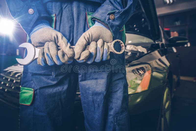 Car Mechanic Ready for Work Stock Photo - Image of work, fixer: 80632476
