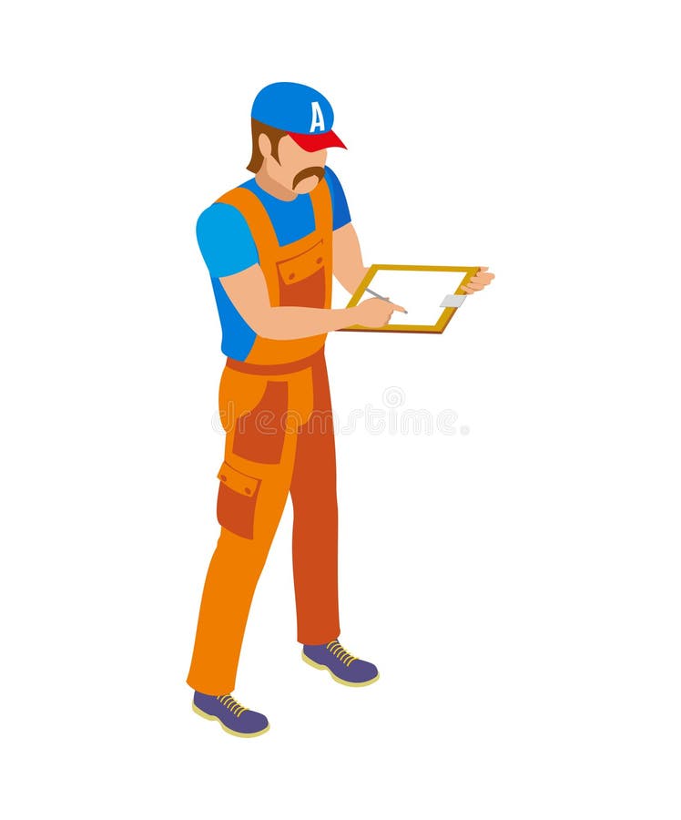 Isometric Mechanic Icon stock vector. Illustration of element - 275527169