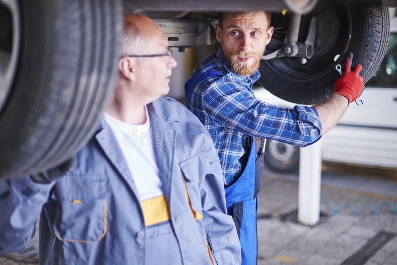 Car mechanics stock photo. Image of protective, checking - 59129130