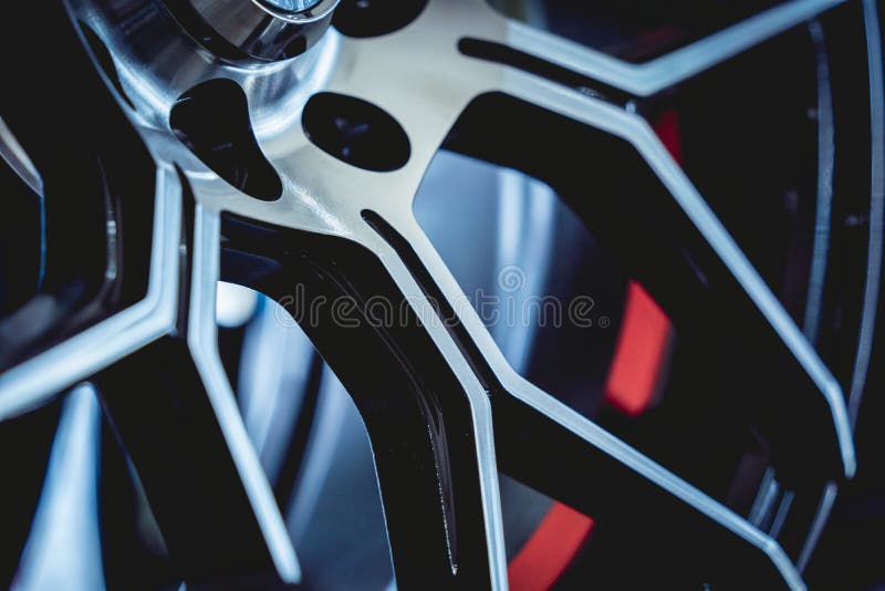 Car Metal Disc at the Black Background Stock Image - Image of steel ...