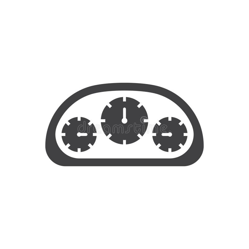 Car meter icon stock illustration. Illustration of measure - 374374209