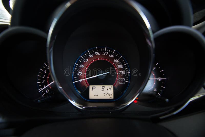 Car Meter, Speedometer in Car, Fuel, Information Meter Stock ...
