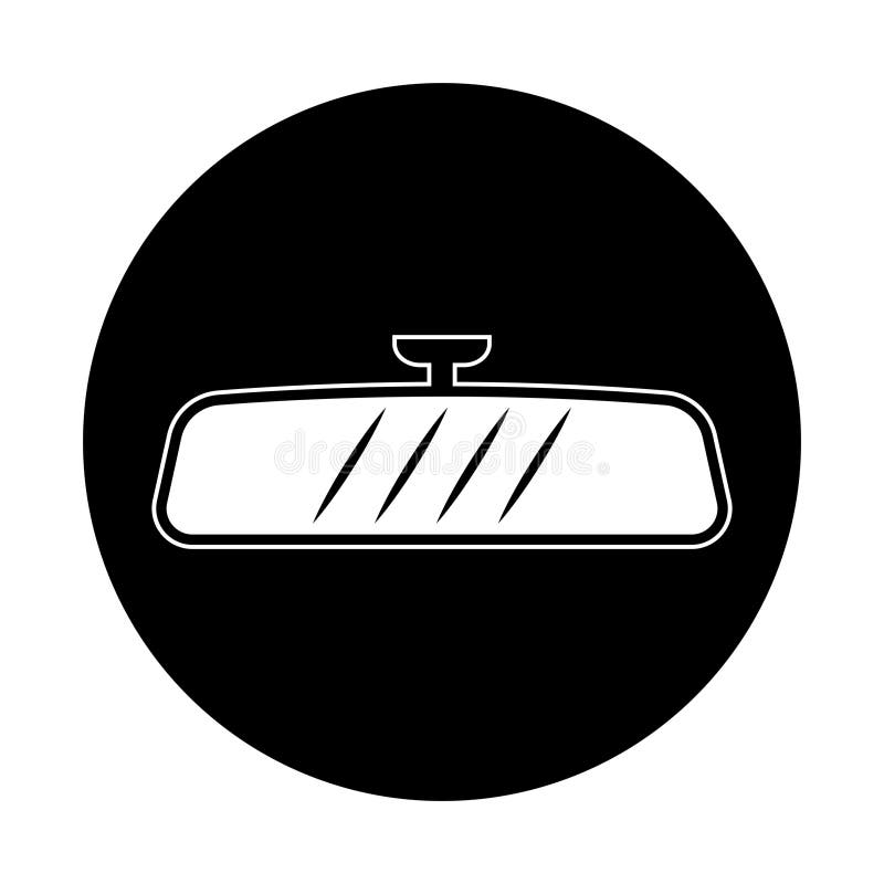 Car mirror icon stock vector. Illustration of rear, design - 287526836