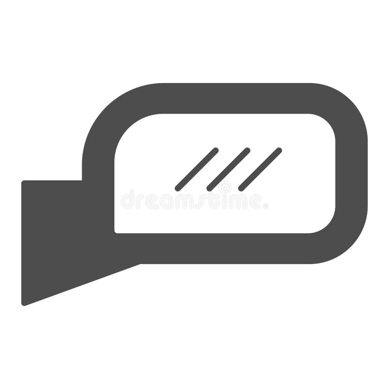 Set of Automobile Rear View Mirrors Vector Illustration. Back Glass ...