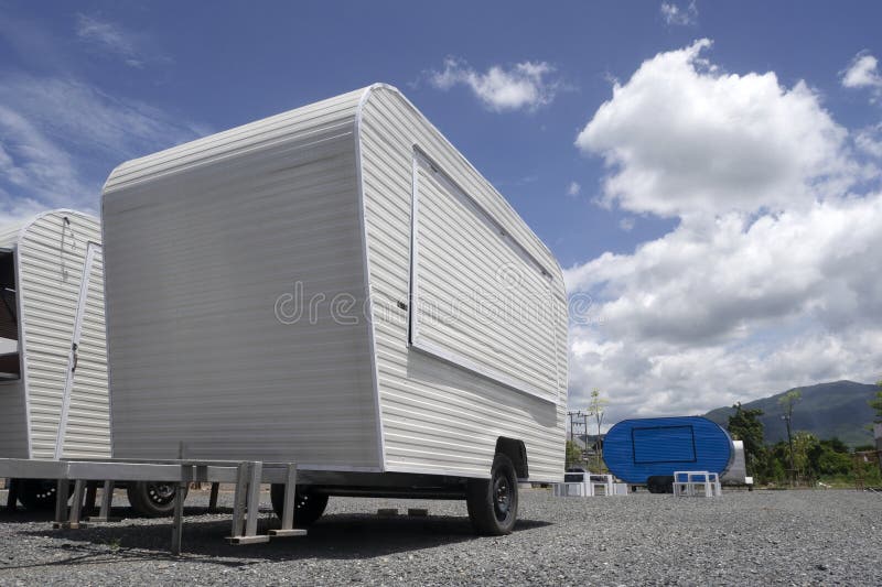 Car Mobile Vending Machines in the Public Park Stock Image - Image of ...