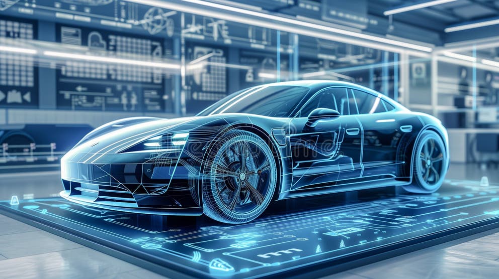 Car Model Design with Holographic Digital, Engineer Develop Innovative ...