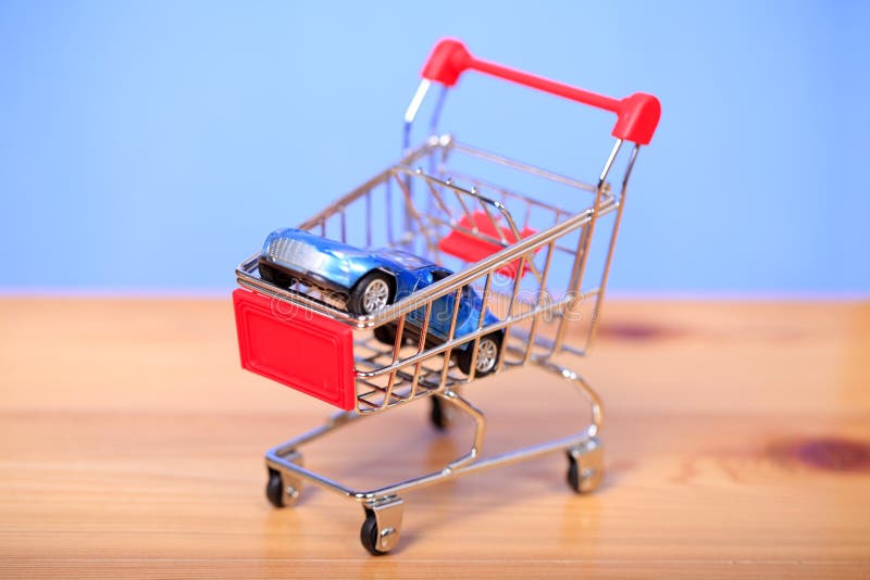 The Car Model in the Shopping Cart Stock Image - Image of consumer ...