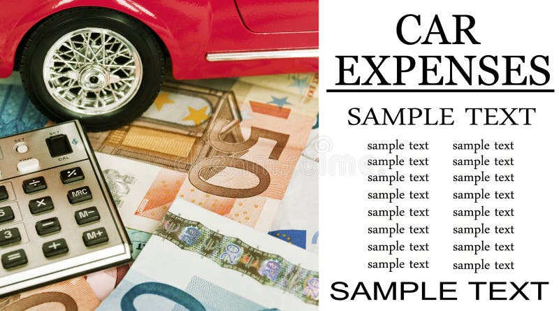 Car Money and Calculator - Car Expenses Conceptual Image Stock Image ...