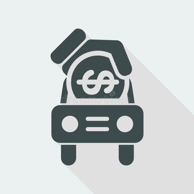 Car money icon stock vector. Illustration of debt, costs - 117818182