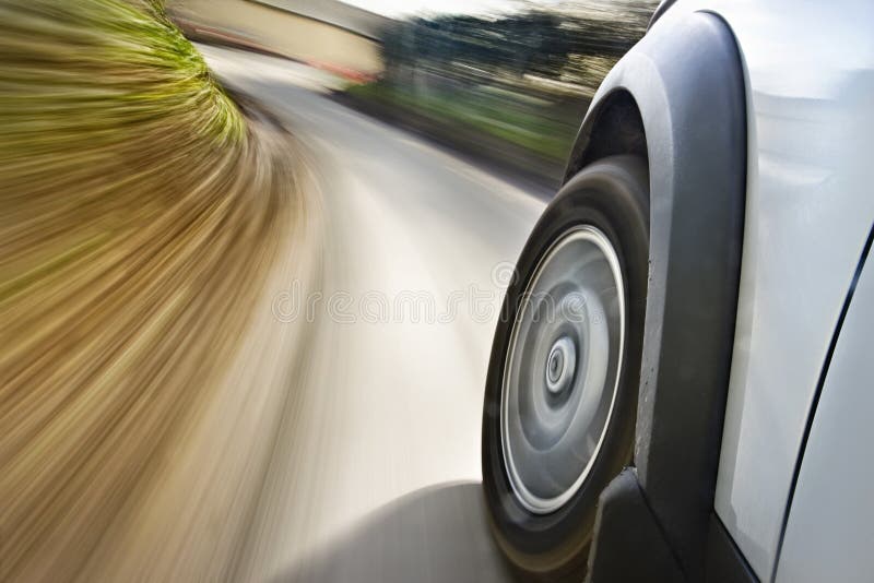 Car in motion stock photo. Image of rubber, race, closeup - 13383654