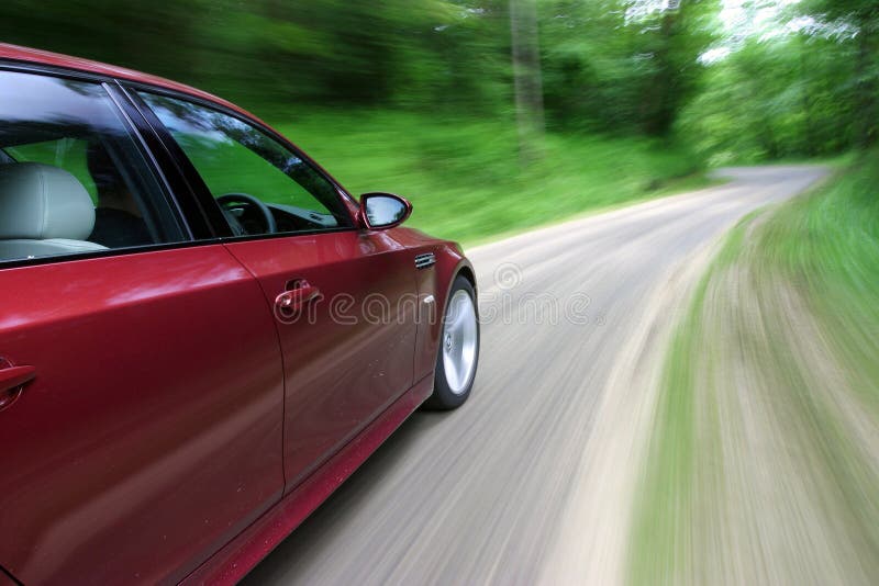 Car in Motion stock image. Image of automobile, auto, transportation ...
