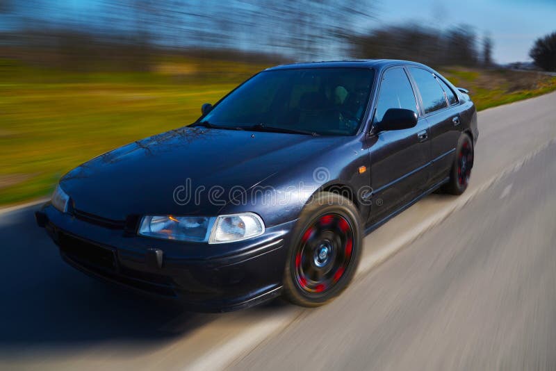 Car in motion stock image. Image of frontal, highroad - 30912211
