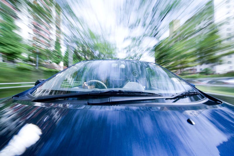 Sportscar Driving Fast at Speed Stock Image - Image of desirable ...