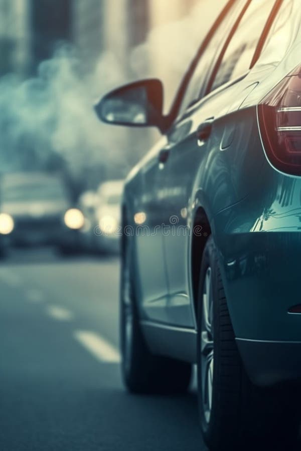 Car Driving on Highway Car on the Road Car in Motion Stock Illustration ...