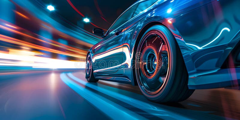 A Car in Motion on the Highway Stock Image - Image of urban, blur ...