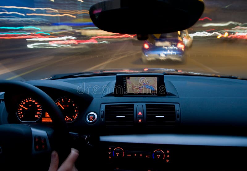 Fast Car Moving with Motion Blur Stock Image - Image of power, highway ...