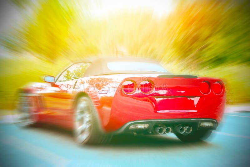Car in the motion stock image. Image of metal, motion - 48306785