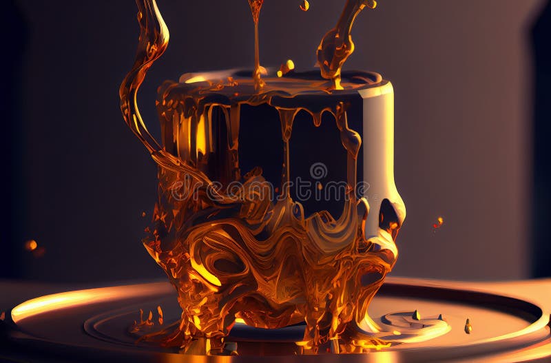 Car motor oil splash stock illustration. Illustration of vegetable ...