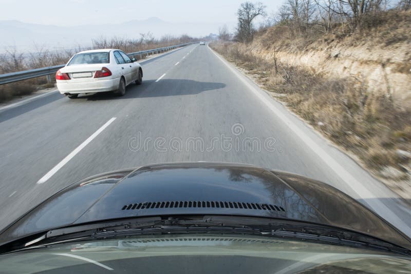 Car in move on the road stock image. Image of velocity - 50727833