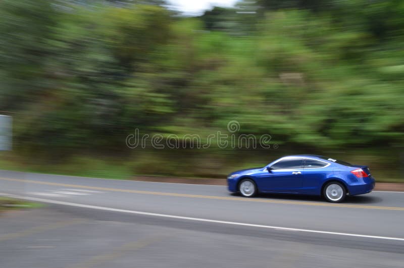 Car in movement stock photo. Image of forest, movement - 69119856