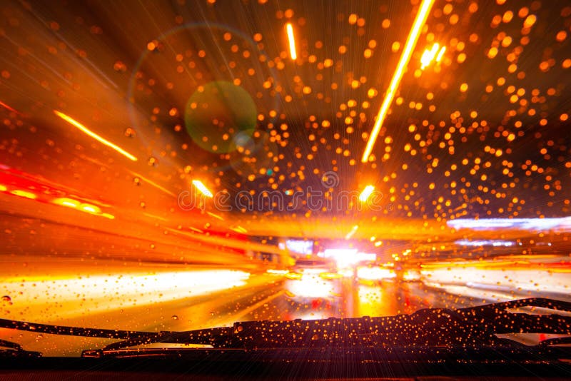 Fast night traffic stock photo. Image of dark, driving - 7294996