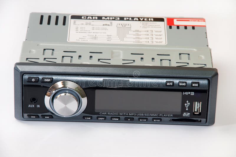 Car Radio Player with Remote and Usb Flash Stock Photo - Image of ...