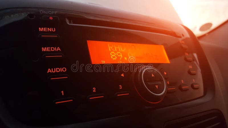 Car Music System stock photo. Image of indoors, automobile - 71663786