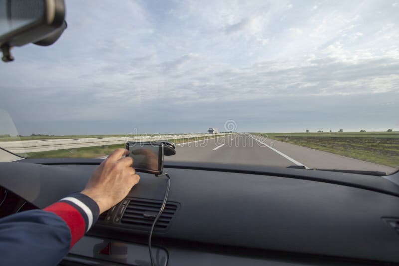 Car navigation stock image. Image of dashboard, global - 55203605