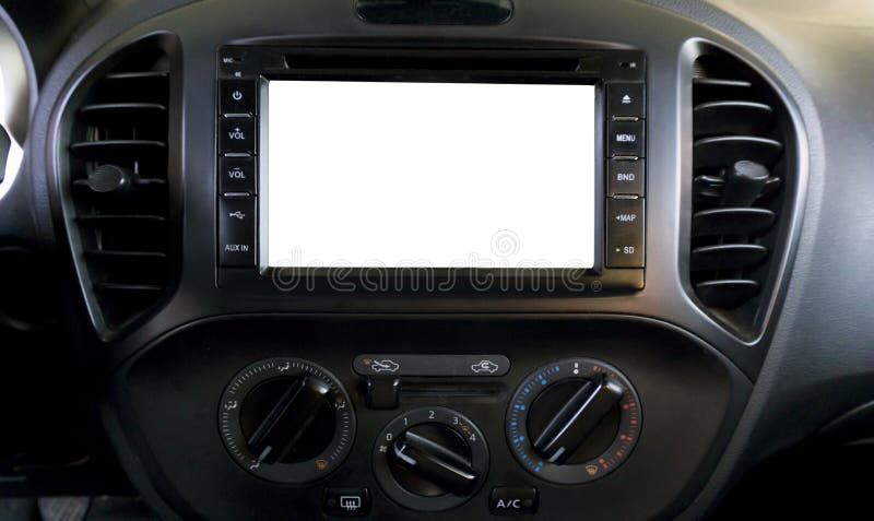 Car Navigation screen stock image. Image of details, black - 72627133