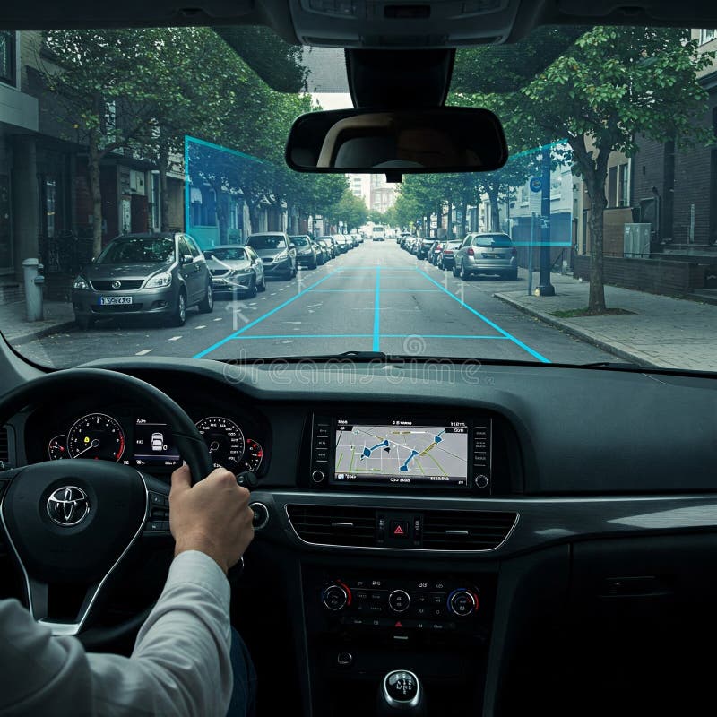 Car Navigation System City Street (Generated with AI) Stock ...