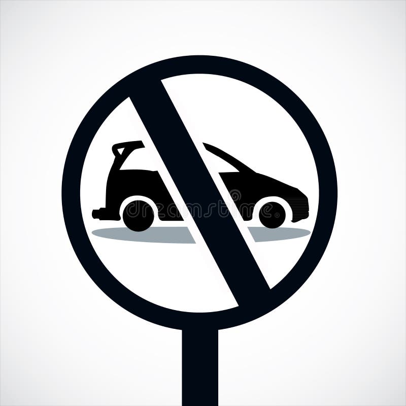 Car No passing through stock vector. Illustration of traffic - 68850809