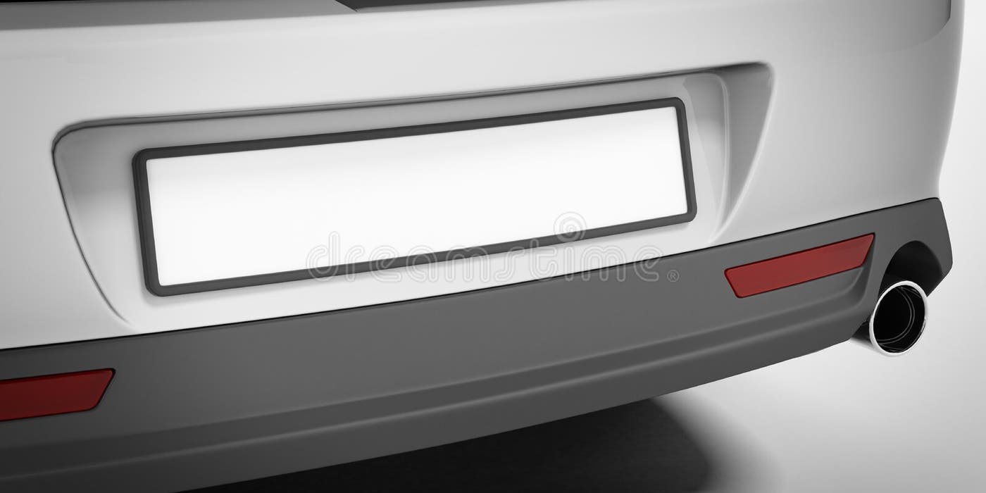 Blank Car Number Plate Stock Illustrations – 212 Blank Car Number Plate ...