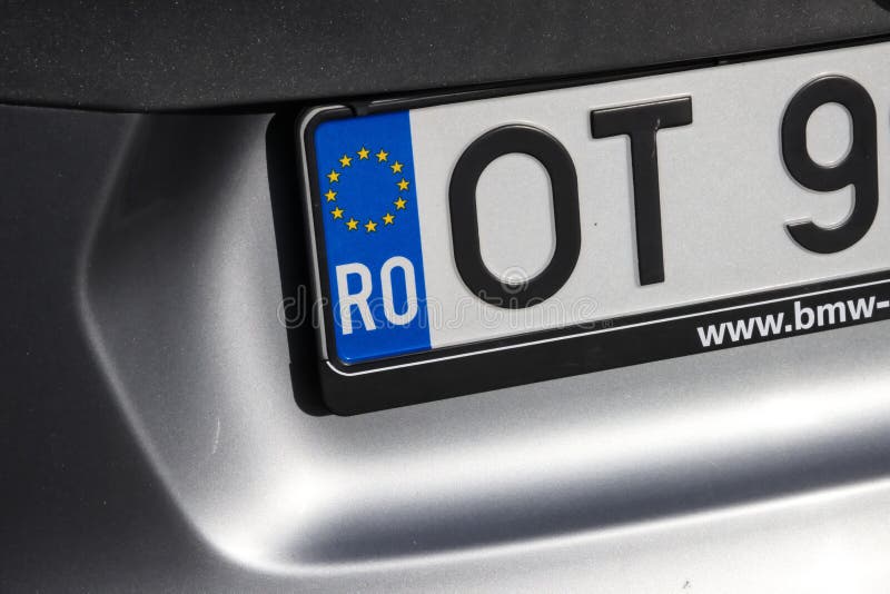 Car Number from a Romanian Car Editorial Image - Image of bumper, card ...