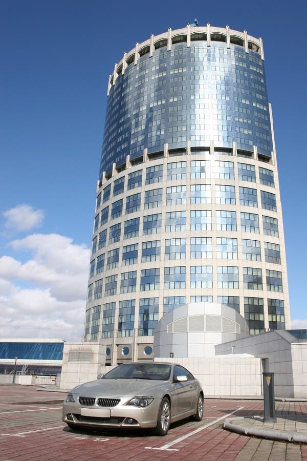 Car and office building stock photo. Image of corporation - 622288