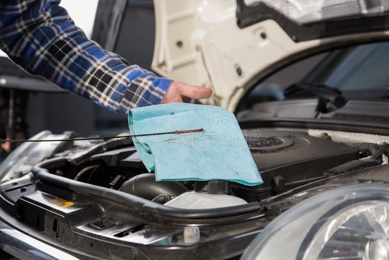Car Oil check stock image. Image of auto, examining, transport - 52101677