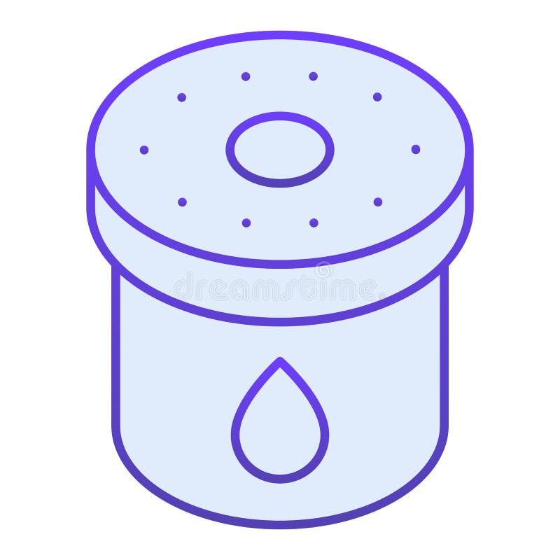 Car Oil Filter Flat Icon. Automobile Filter Liquid Blue Icons in Trendy ...