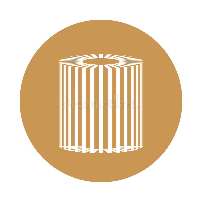 Car oil filter icon vector stock illustration. Illustration of black ...