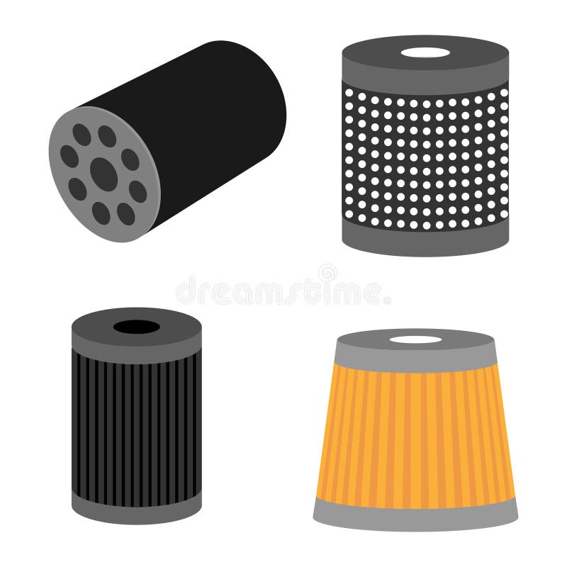Car oil filter icon vector stock illustration. Illustration of object ...