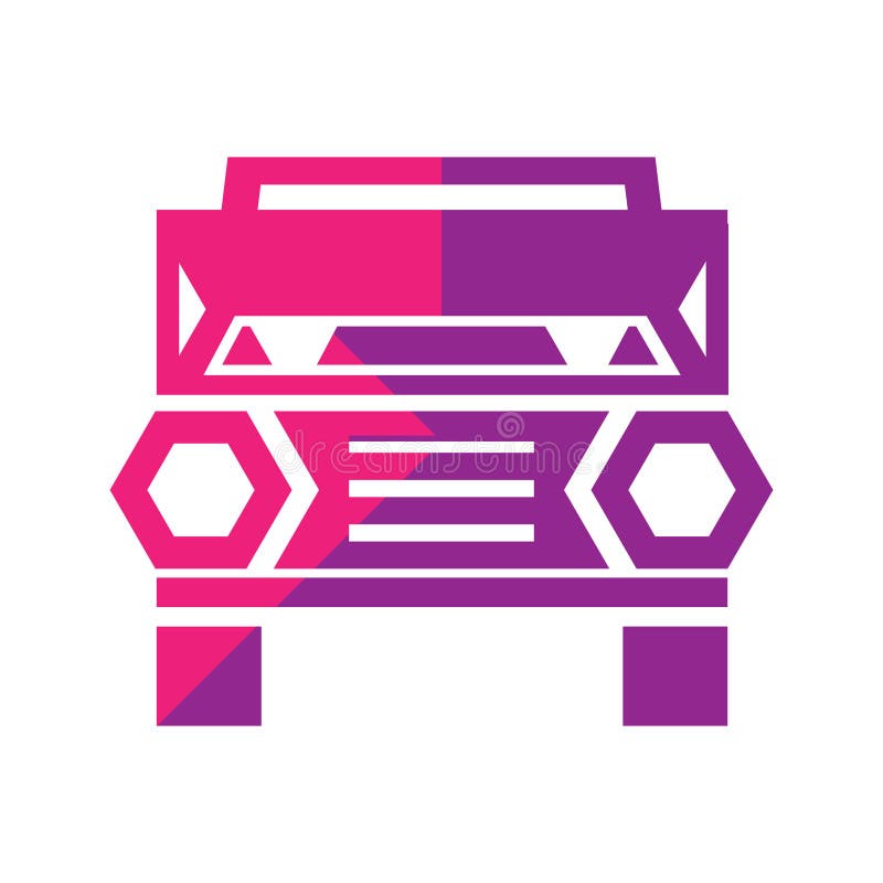 Car with Open Hood. Vector Illustration Decorative Design Stock Vector ...