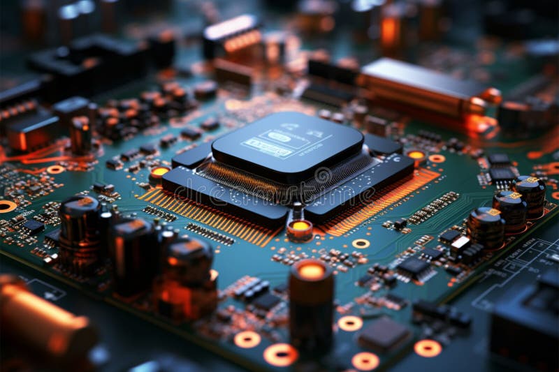 Car Operations Rely on the Electronic Control Unit Motherboard, Photore ...