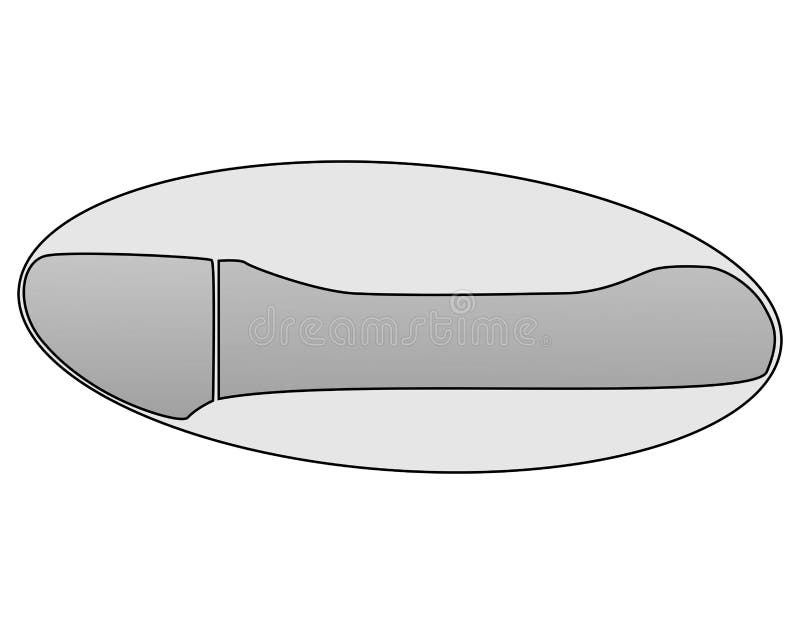 Car Outside Door Handle, Vector Illustration Stock Vector ...