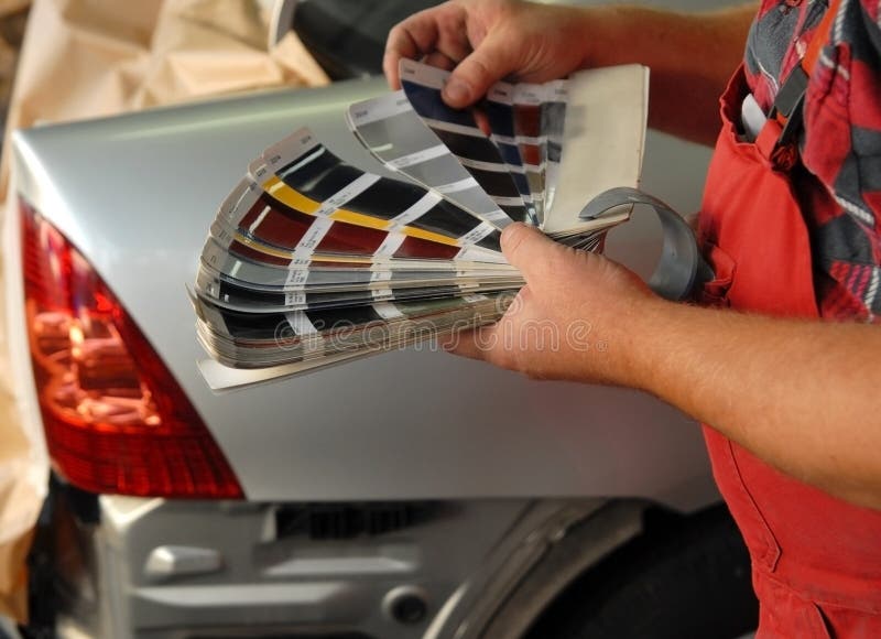 Car paint samples stock photo. Image of industry, automobile - 56435334