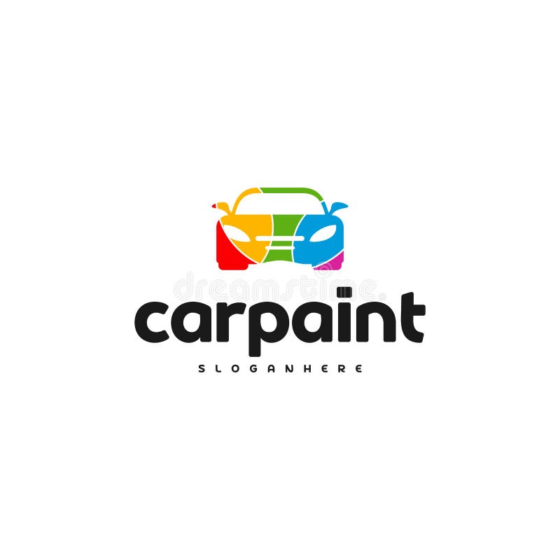 Car Paint Logo Template Design Vector Stock Vector - Illustration of ...