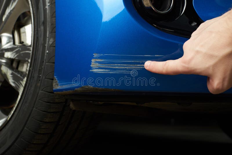 Car paint scratch stock photo. Image of damage, revise - 95416238