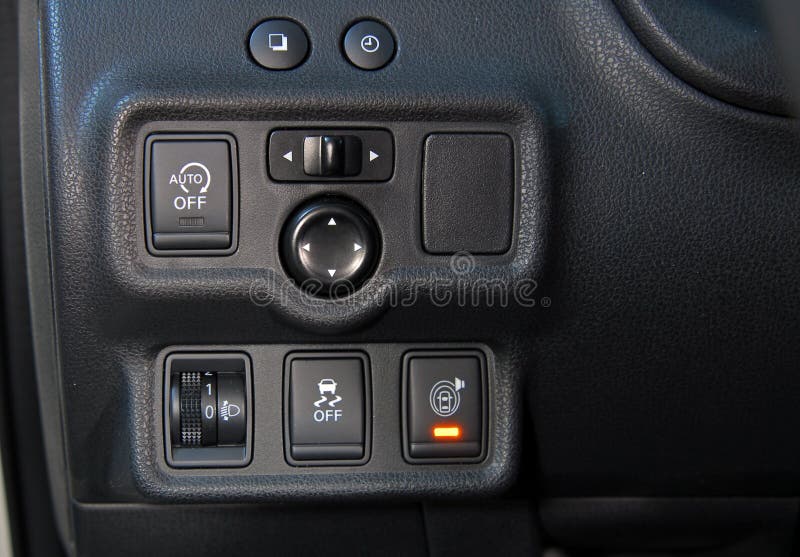 Car panel buttons stock photo. Image of drive, elegance - 99076330