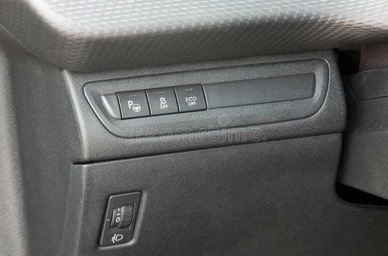 Car panel buttons stock image. Image of numbers, drive - 91691147