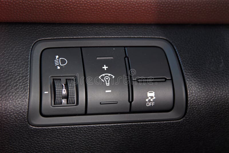 Car panel buttons stock photo. Image of drive, elegance - 99076330