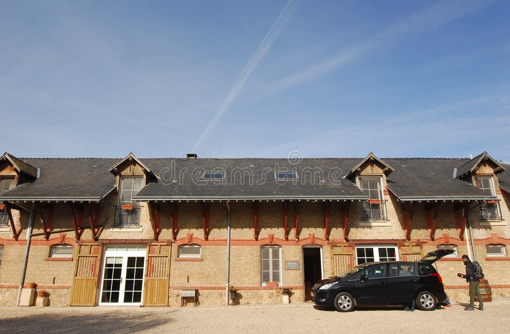 Car park at Castle stock image. Image of park, french - 24258599