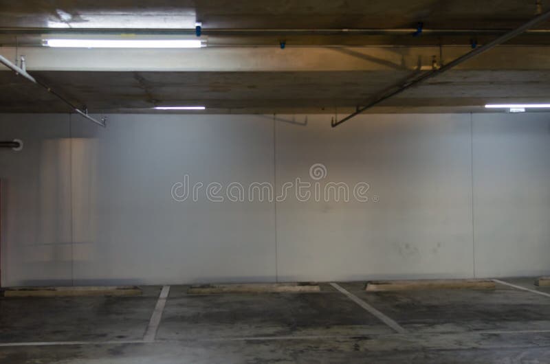 Car Park is Empty Inside the Building Stock Photo - Image of indoor ...